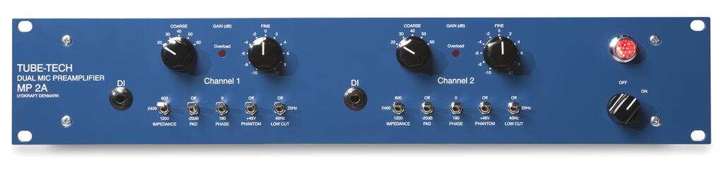 TUBE-TECH MP 2A Dual Microphone preamp Micpre 2 ch Tube - Prolyd AS