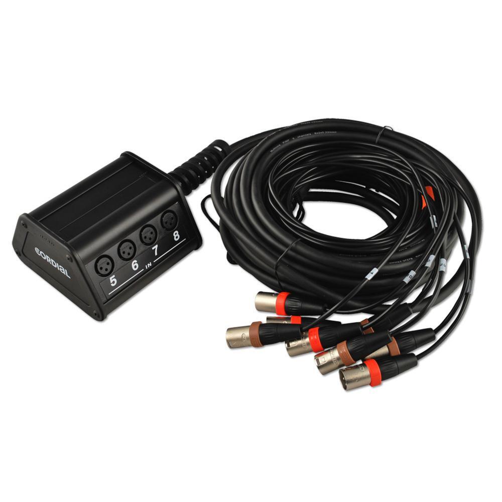Cordial CYB 8-0 C 10 multikabel audio Stageboks/XLR 8 inn 10 meter ...