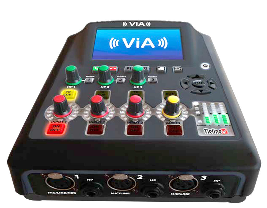 Tieline ViA Remote Audio Codec Lyd over IP. mini studio for ute-sending ...