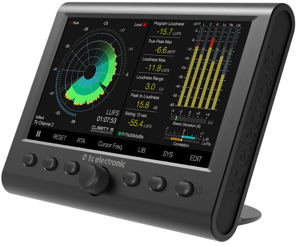 TC electronic Clarity M Meter 5.1 ITU BS.1770-4,ATSC A/85,EBU R128,TR ...