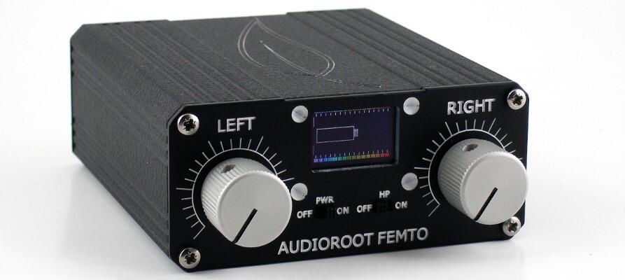 Audioroot FEMTO Battery powered stereo microphone preamp with 48V ...