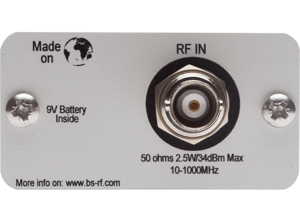 BSRF PM-1 RF power meter 9Vbattery powered, BNC connector - Prolyd AS