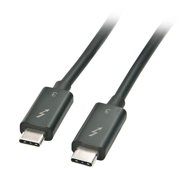 MicroConnect Thunderbolt 3 - 0,5m TB3 kabel med USB-C plugg 0.5m, 40 ...