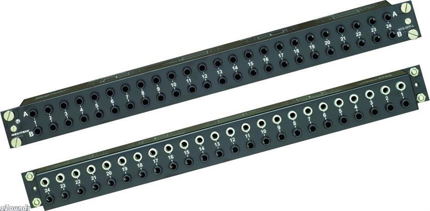 Neutrik Patchbay 2x24 TRS Jack-patchbay - Prolyd AS