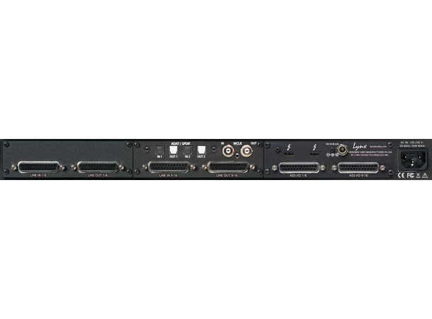 Lynx Aurora(n) 16TB3 16ADAT ThunderBolt 16-channel 24-bit/192 kHz ...