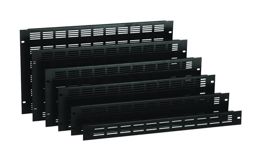 Caymon Blindpanel, 1 Unit - Ventilert 19" blindpanel, Sort - Prolyd AS