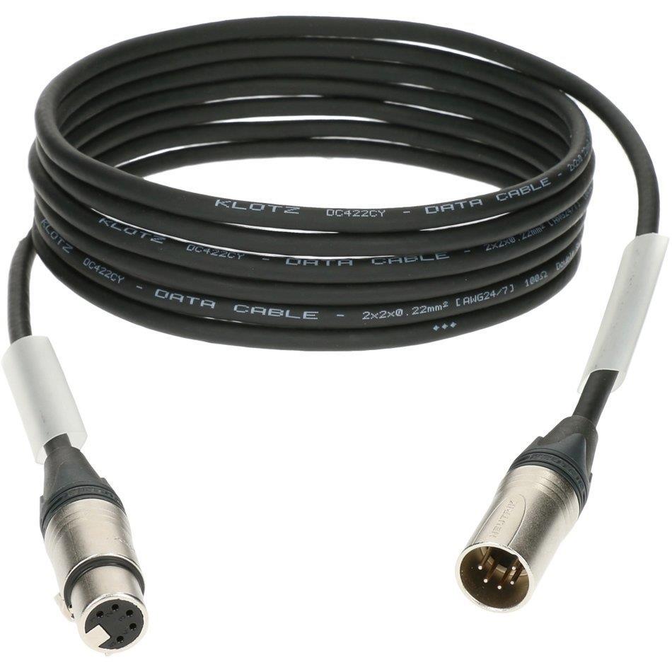 Klotz Stereo Mikrofonkabel XLR/XLR 5p 5m 5-pins XLR all pins wired ...