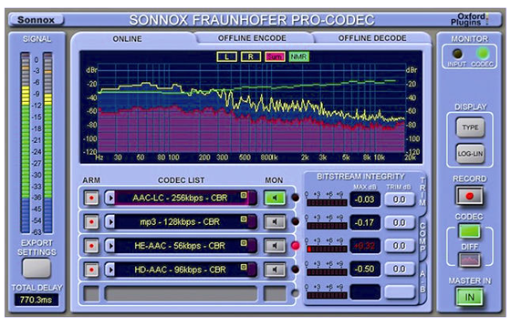 Sonnox Fraunhofer Pro-Codec Native MP3 og AAC live streaming og lytting - Prolyd AS