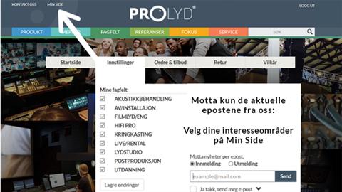 PROLYD AS | prolyd.no | Import og salg av profesjonelt lydutstyr